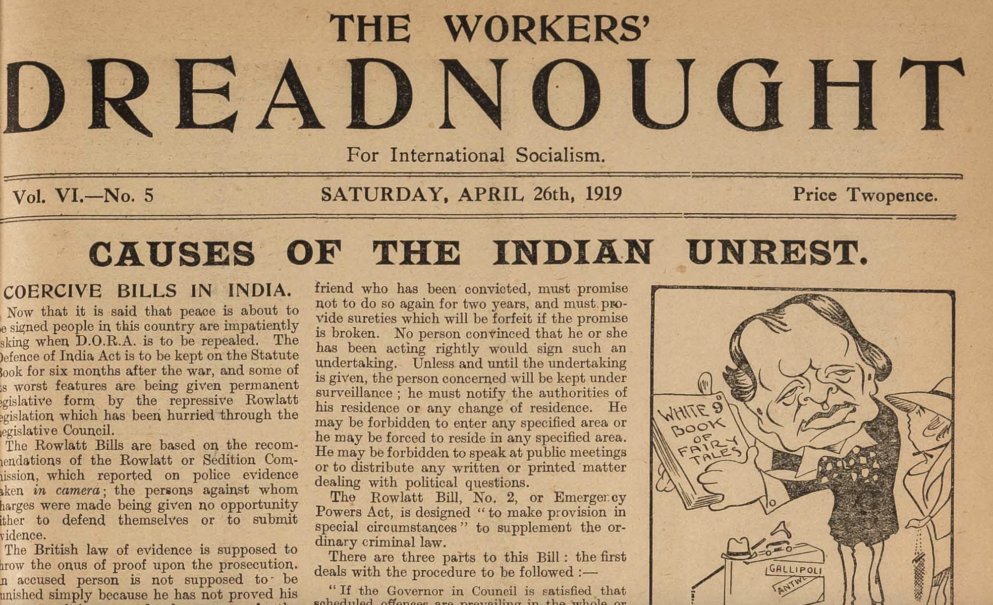 The Workers' Dreadnought (Vol. 06 No. 05 - 26 April 1919) | libcom.org